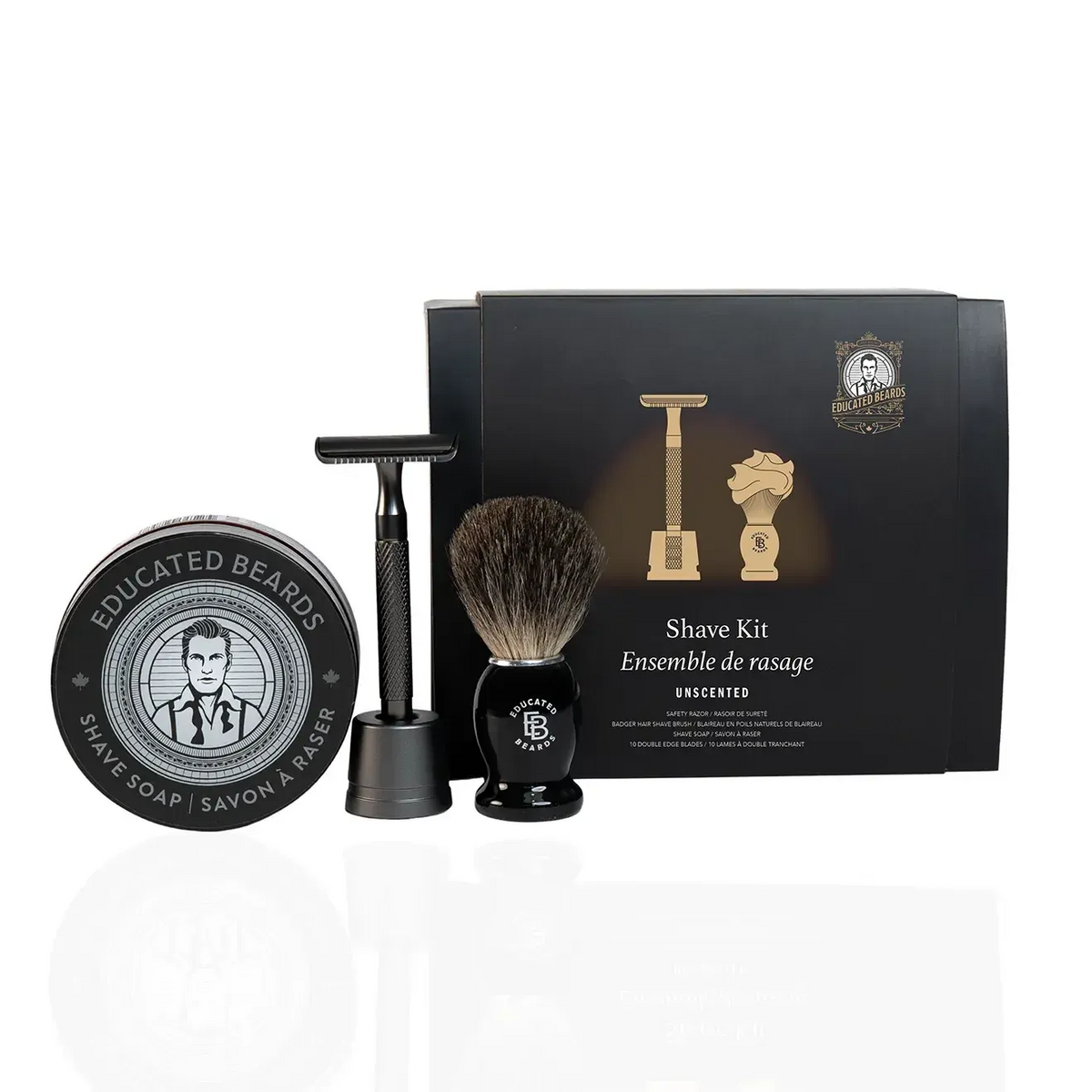 Educated Beards Unscented Shave Kit - Tommy Gun's Original Barbershop